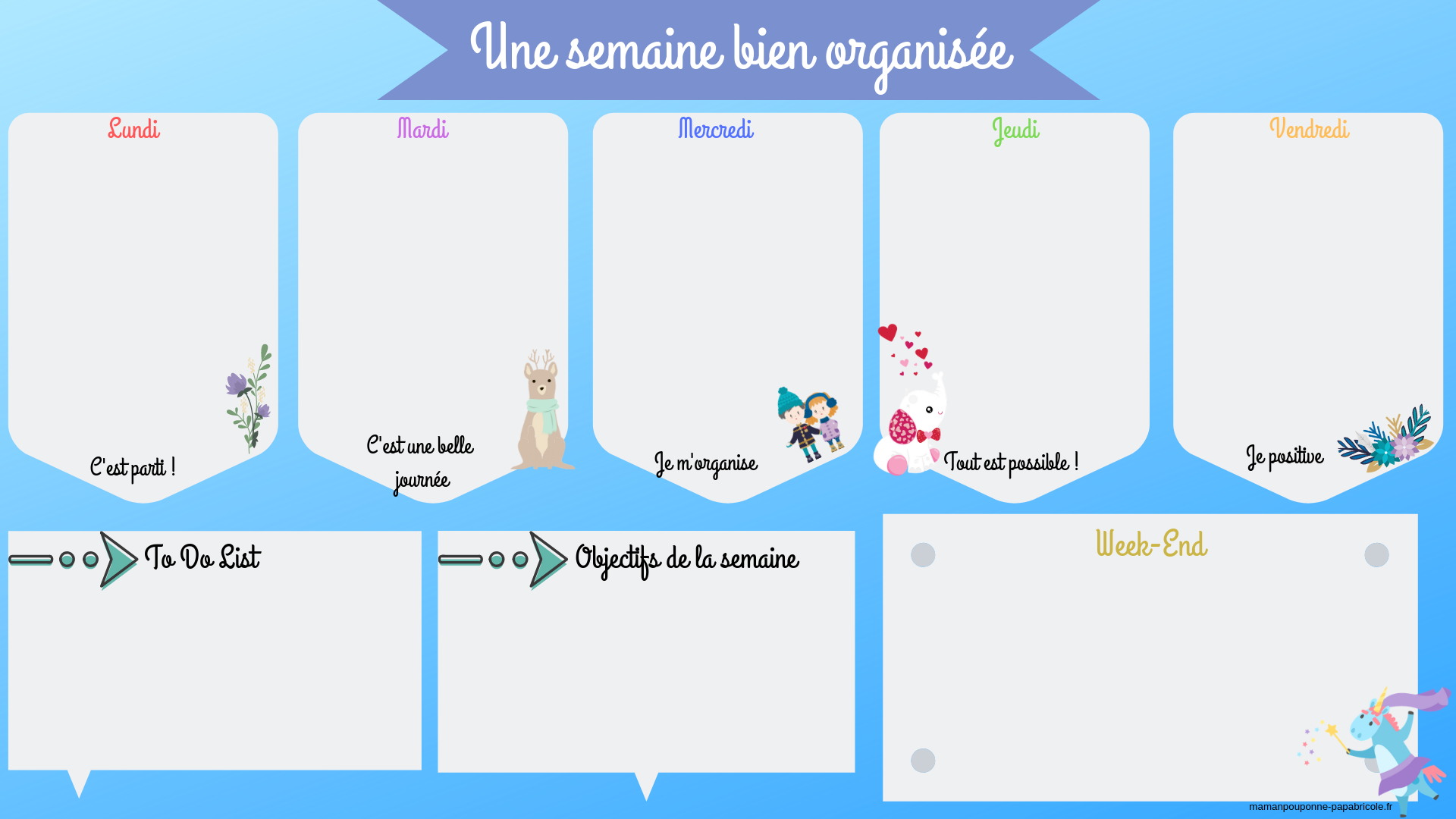 Printables à télécharger